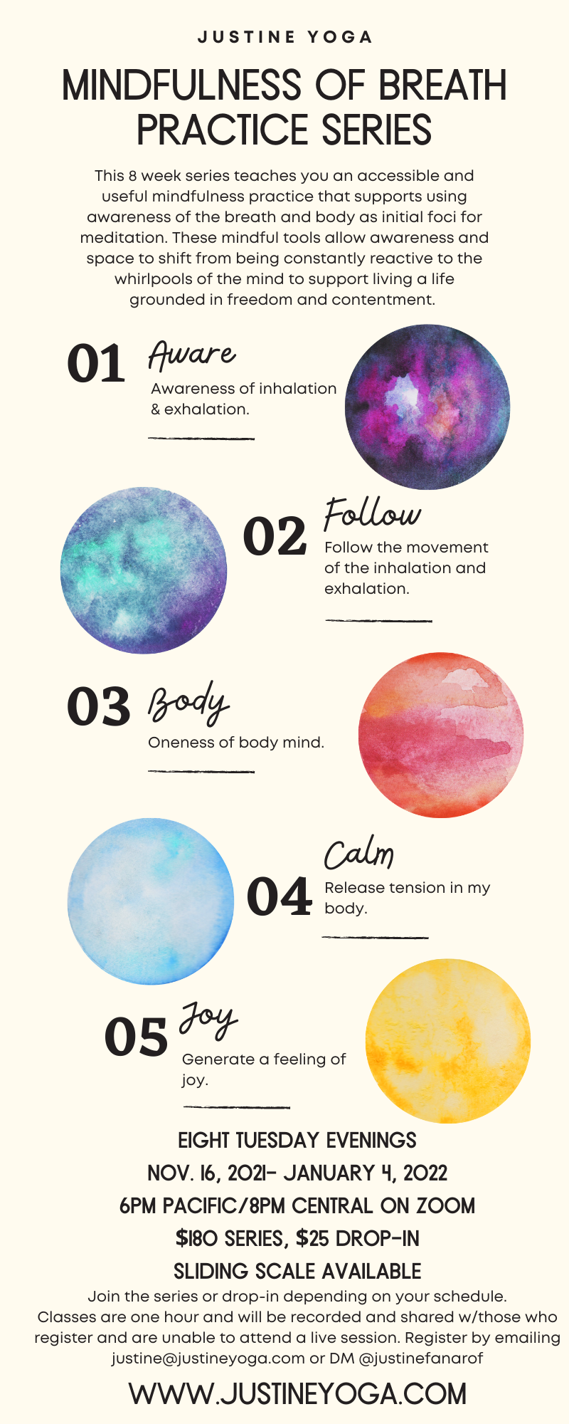 8 week Mindfulness of Breath practice series – JUSTINE YOGA